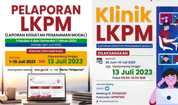 Perpanjangan Pelaporan LKPM hingga 13 Juli 2023 - Berita | DPMPTSP ...